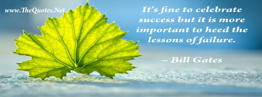 Facebook Cover Image - Success and Failure - TheQuotes.Net